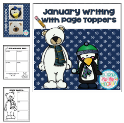 1st Grade Hip Hip Hooray!: January Writing with Page Toppers