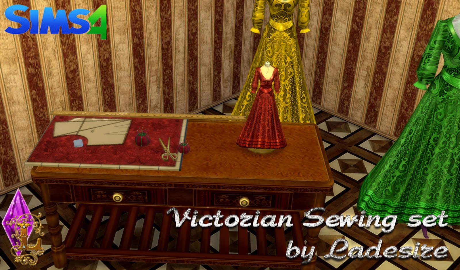 Ladesire's creative corner): TS4 - Victorian Sewing Set by Ladesire