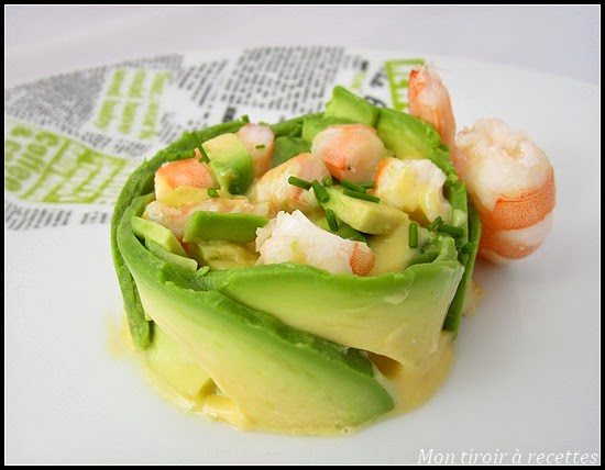 Mon tiroir à recettes - Blog de cuisine: Avocat crevettes