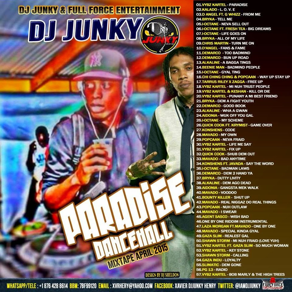 DJ JUNKY - PARADISE DANCEHALL MIX | REGGAETAPESHOP