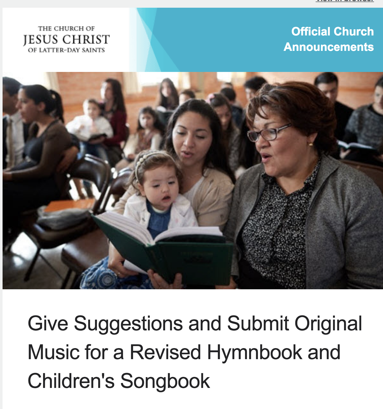 Rejoice, and be exceeding glad...: Church Hymnbook and Children's ...