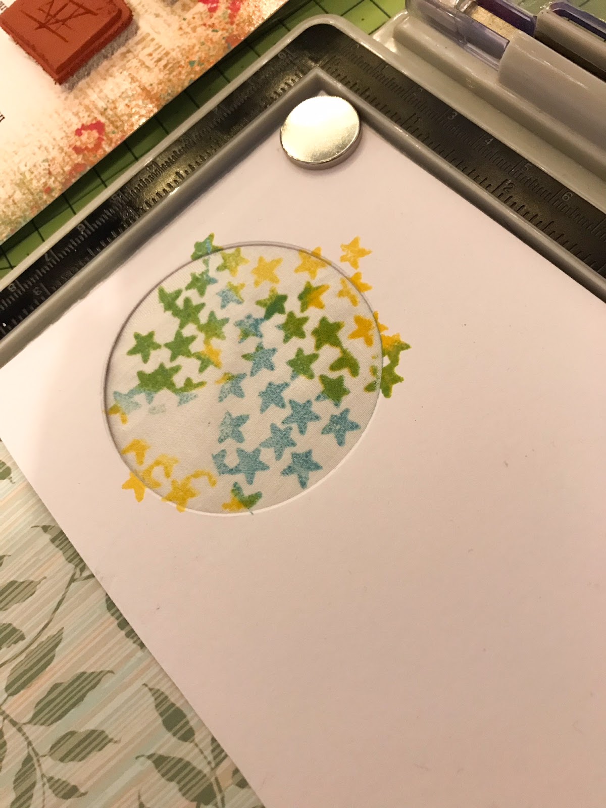 PaperArtsy: 2018 #18 Stamping Platforms: Aperture Multi-coloured Fabric ...