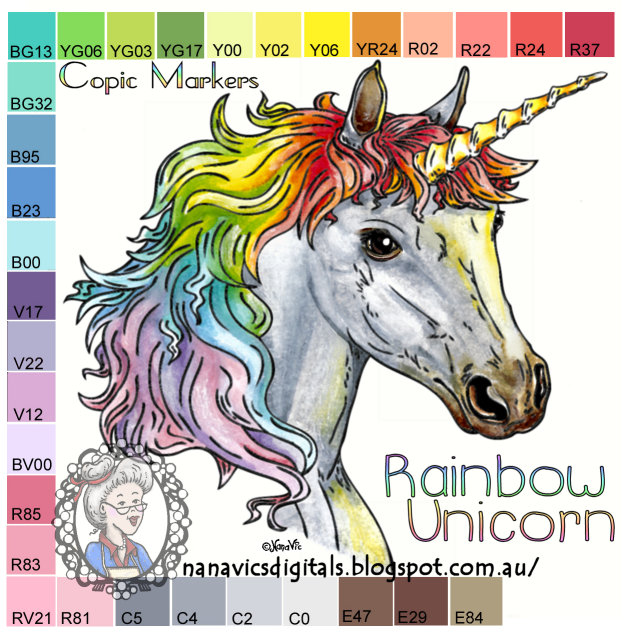 Nana Vic's: Playing with my copic markers 4 cards to share