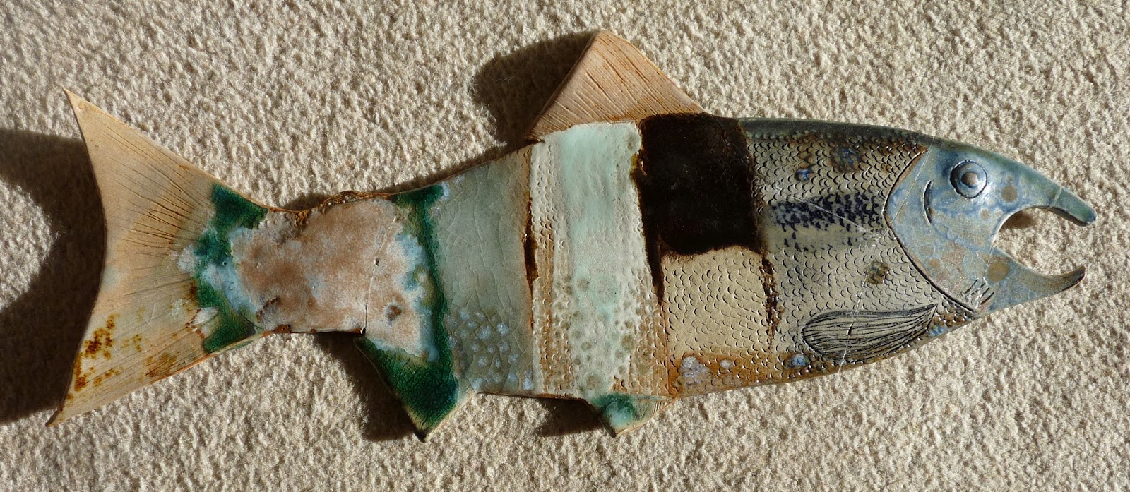 Just Pottering: Making a plaster cast of a fish