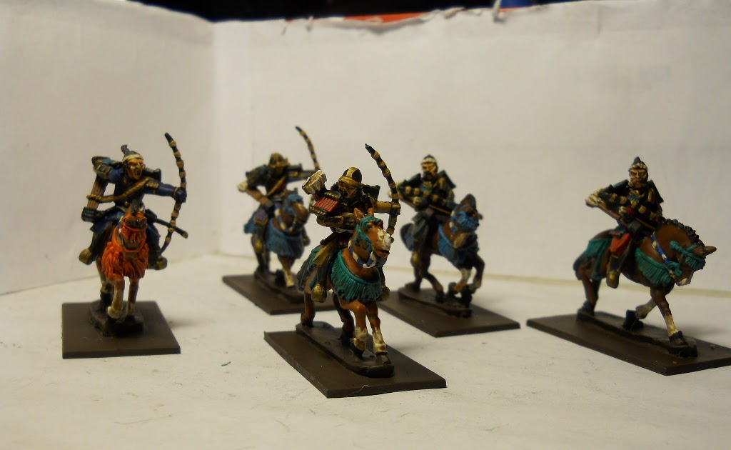 Miniature Wargames Junkie: 28mm OG Mounted Samurai Bowman