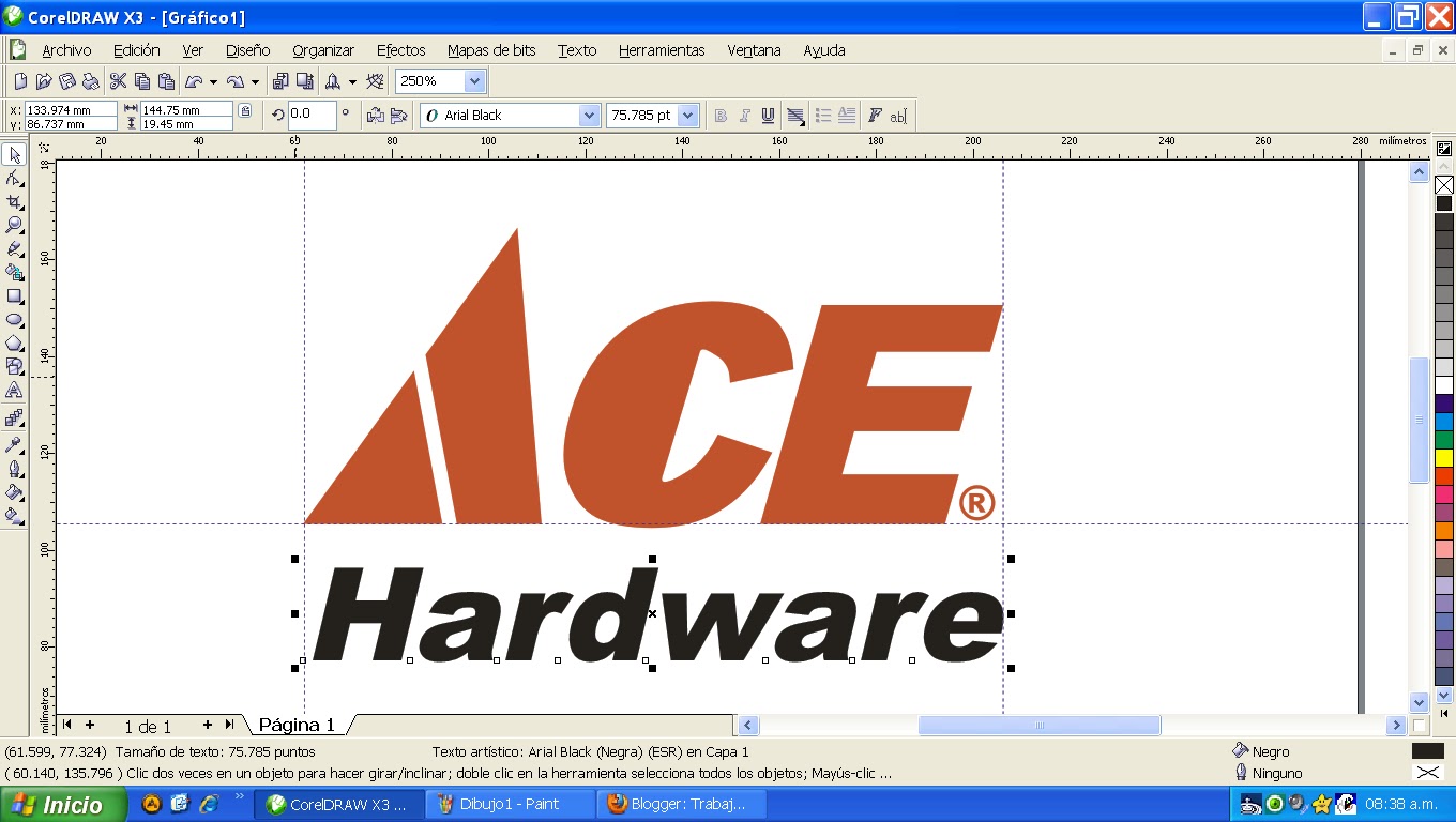 Trabajos: Haciendo un logo en Corel Draw