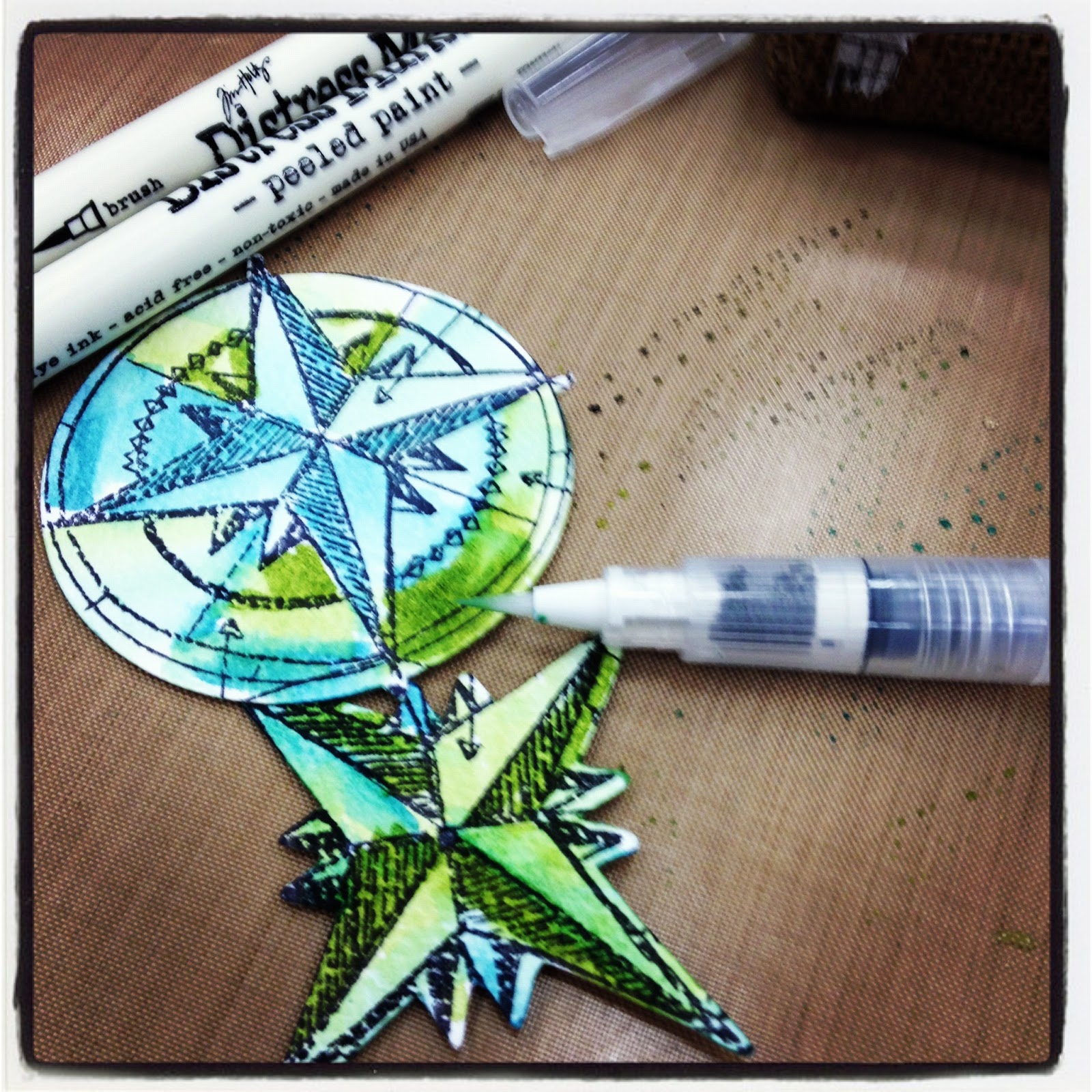 Scrapbook Territory: Tim Holtz Distress Paints - CHA Canvas Class