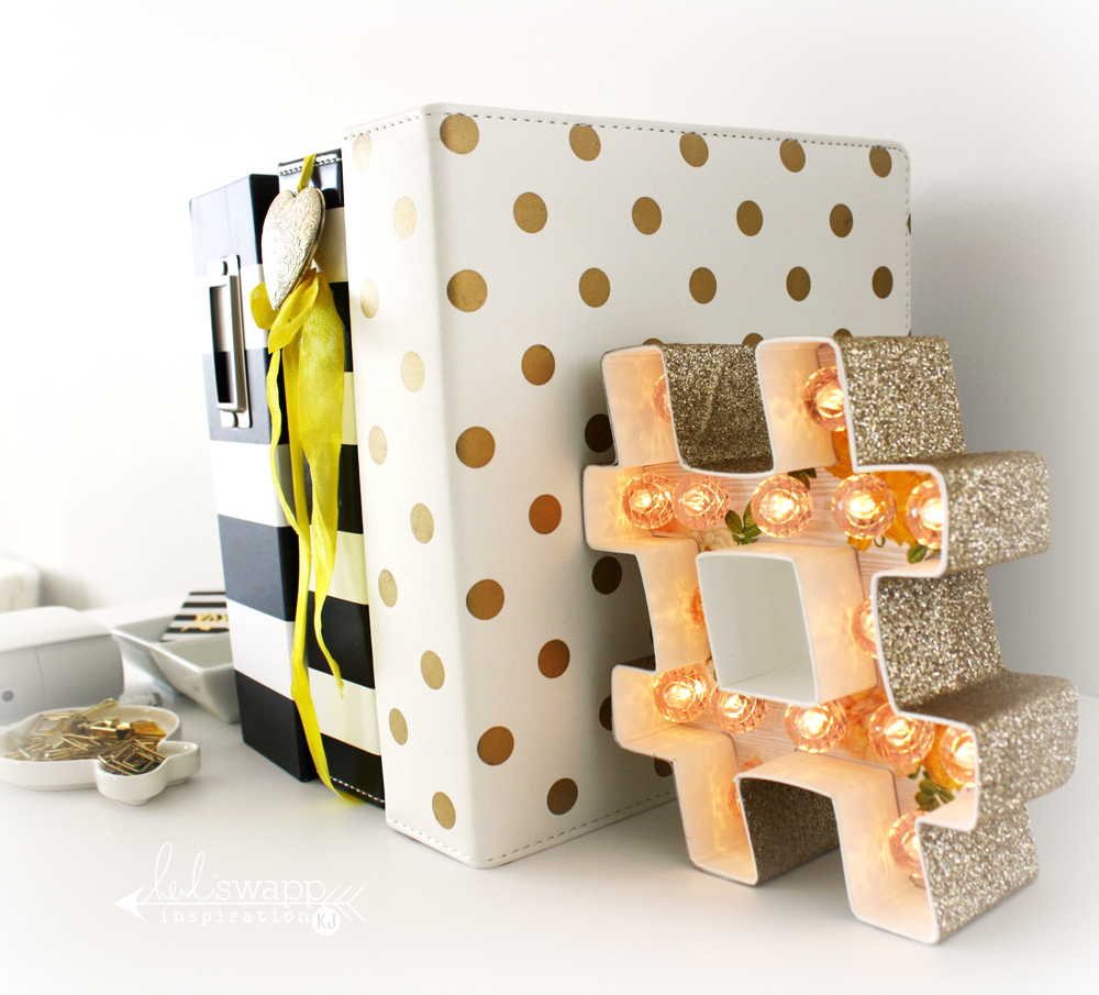 Glass Half Full: Marquee Love Light Up book end