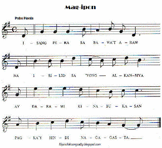 Mag-ipon - Filipino Folk Song Music Notation and Lyrics