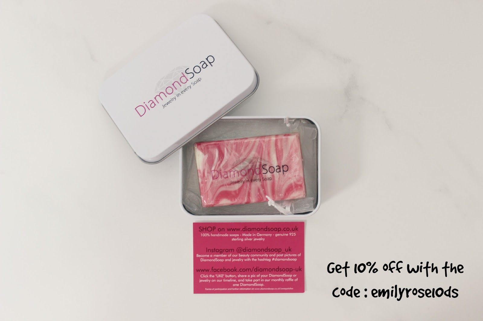 Emily Rose: Diamond Soap | Jewellery in every soap