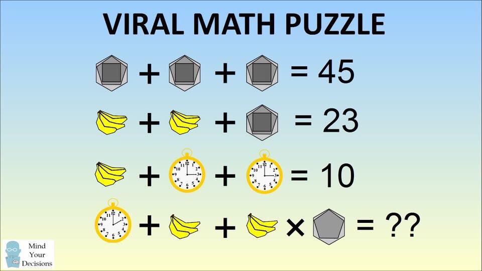 Mrs. Thompson's Grade 6 Class: Viral Algebra Puzzles - Monday, June 18 ...