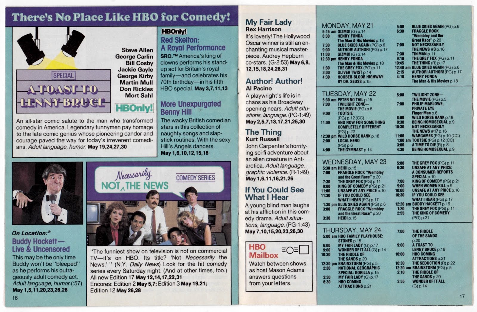 and everything else too: What's on HBO? (May 1984)