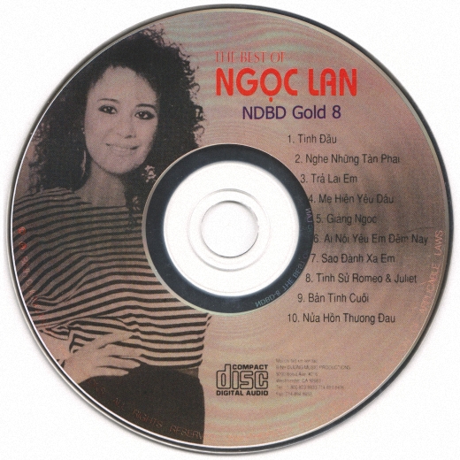 Music for you: NDBD Gold 08 - The best selection of Ngọc Lan
