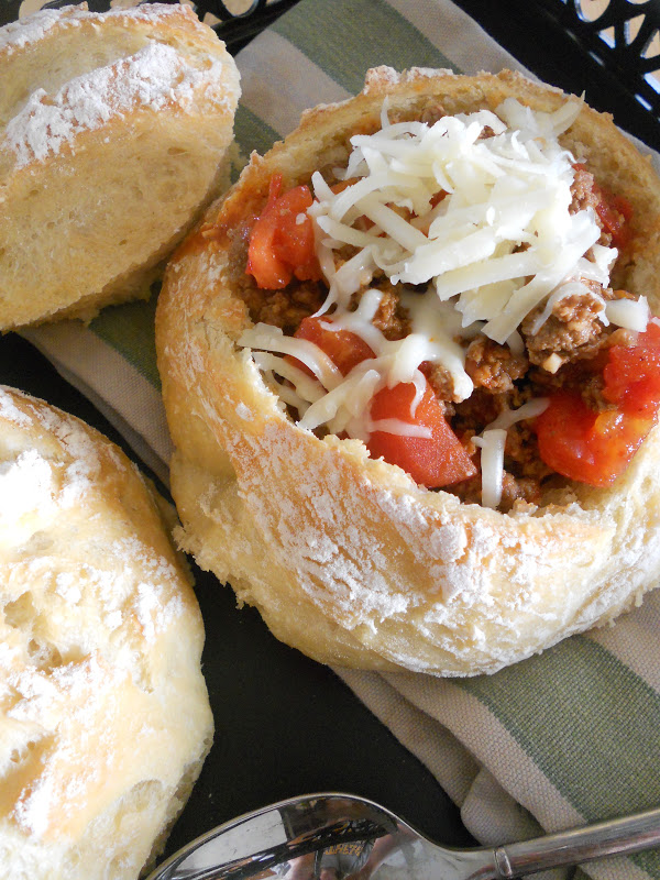 Chunky Beer Chili in Homemade Bread Bowls | Ally's Sweet & Savory Eats