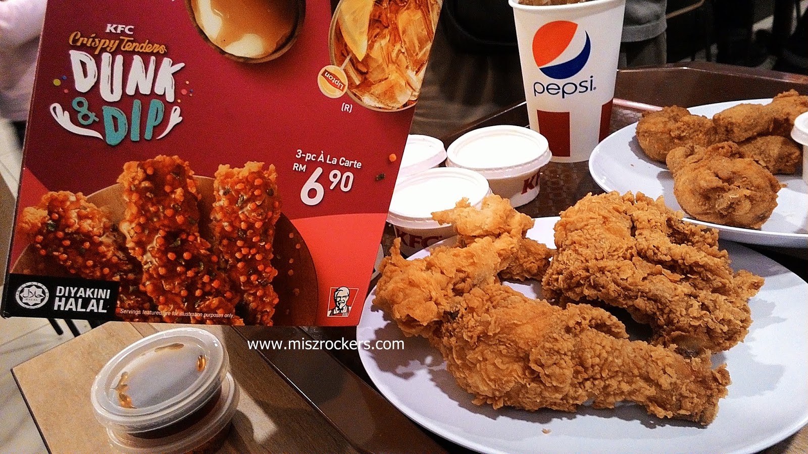 KFC CRISPY TENDERS DUNK & DIP, CICAH, CELUP DAN MAKAN | Ceritera Si ...