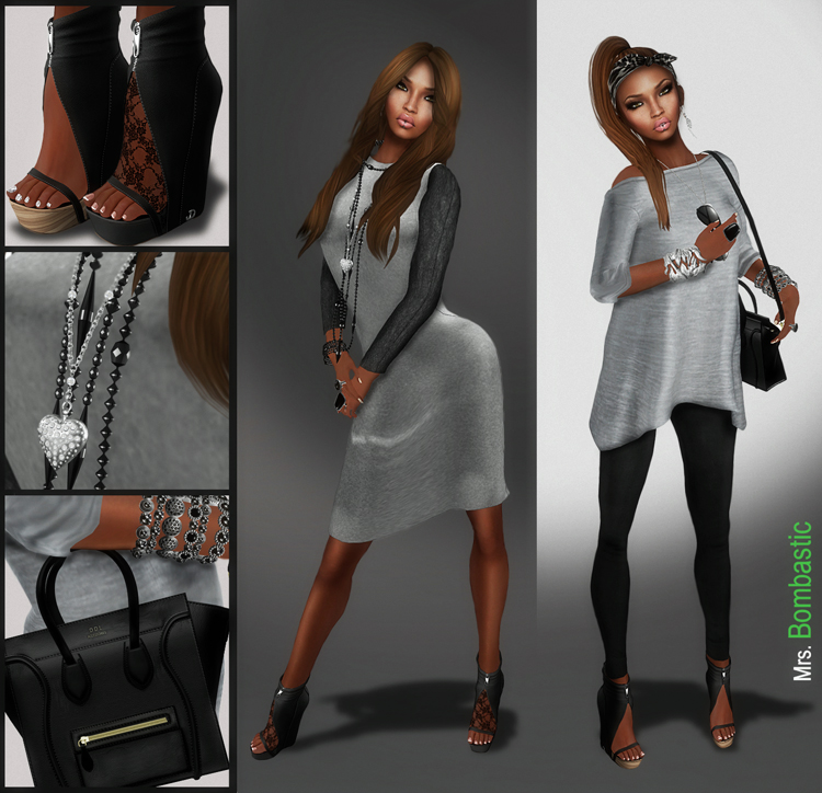 2 looks monochrome - M r s. B o m b a s t i c