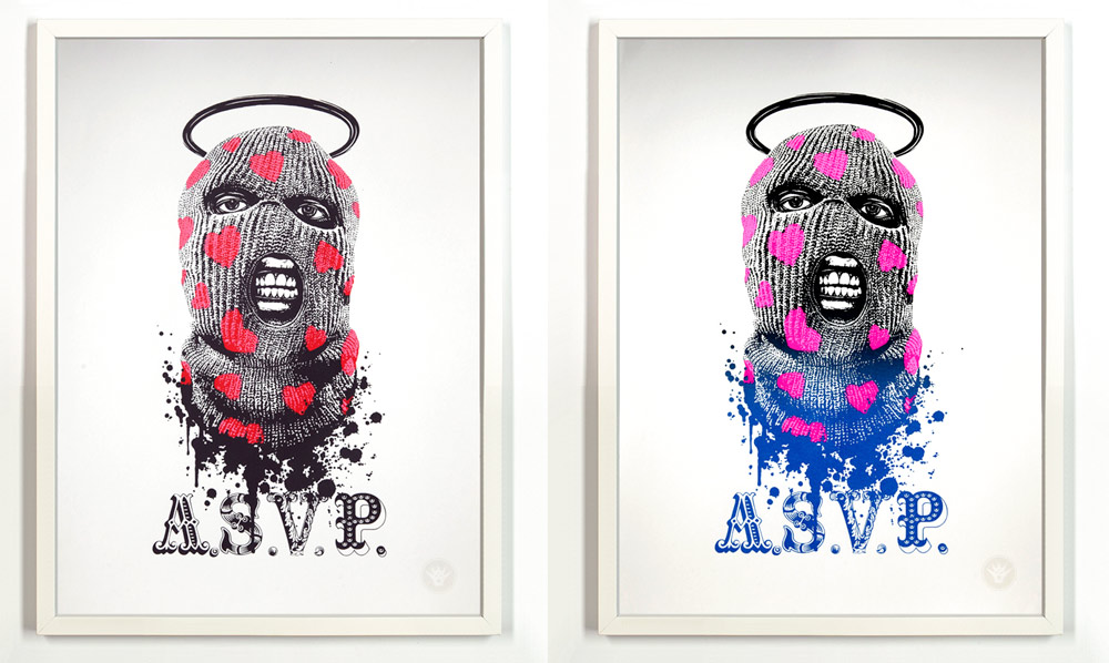 INSIDE THE ROCK POSTER FRAME BLOG: ASVP Balaclava Print On Sale Today