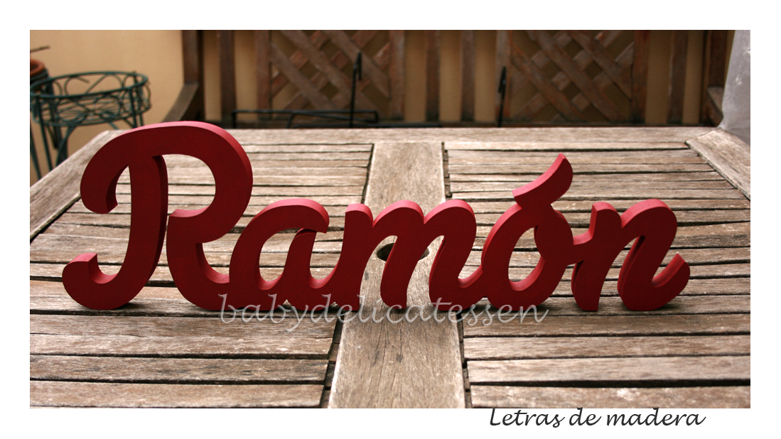 BABY DELICATESSEN LETRAS DE MADERA: MANUEL Y RAMÓN
