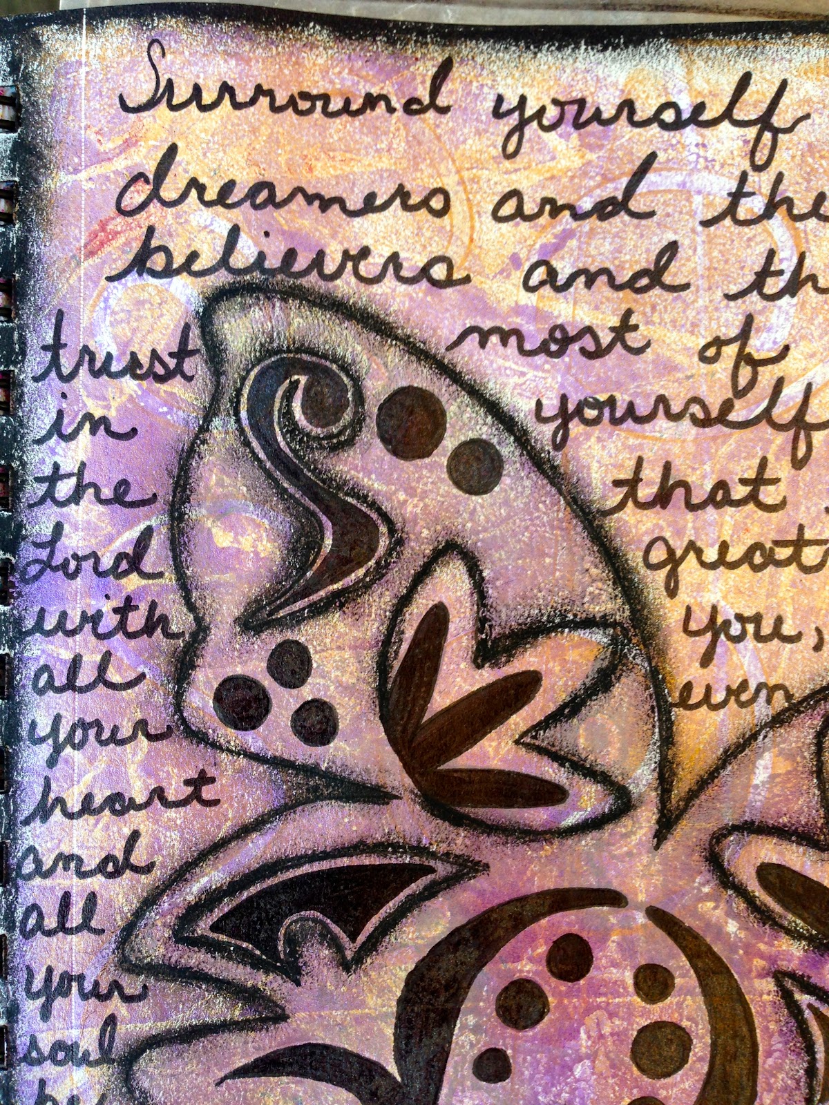 Claudine's Art Corner: Butterfly Art Journal Page