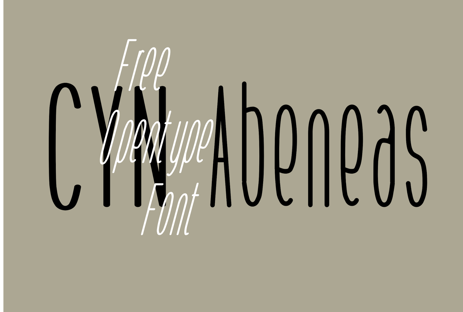 CYN Abeneas Light Condensed Opentype #Font