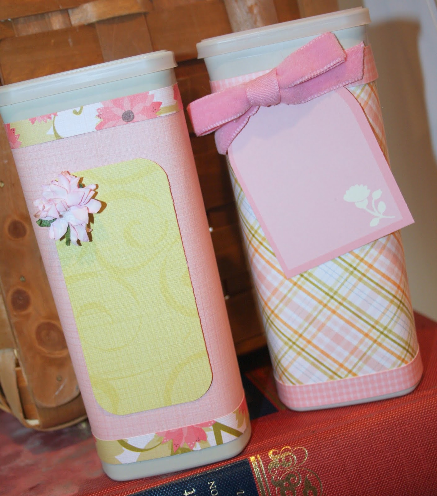 Through My Creative Mind: Decorated Powdered Drink Containers