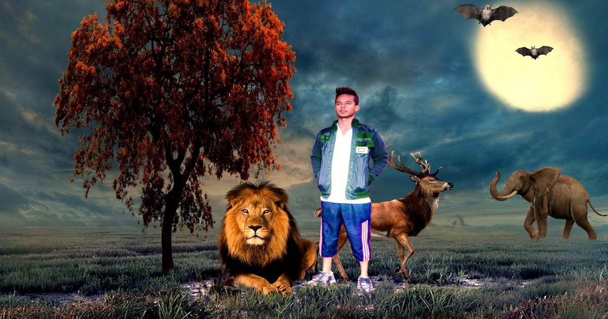 Animals plants & forest king manipulation photoshop cc tutoroia 2017