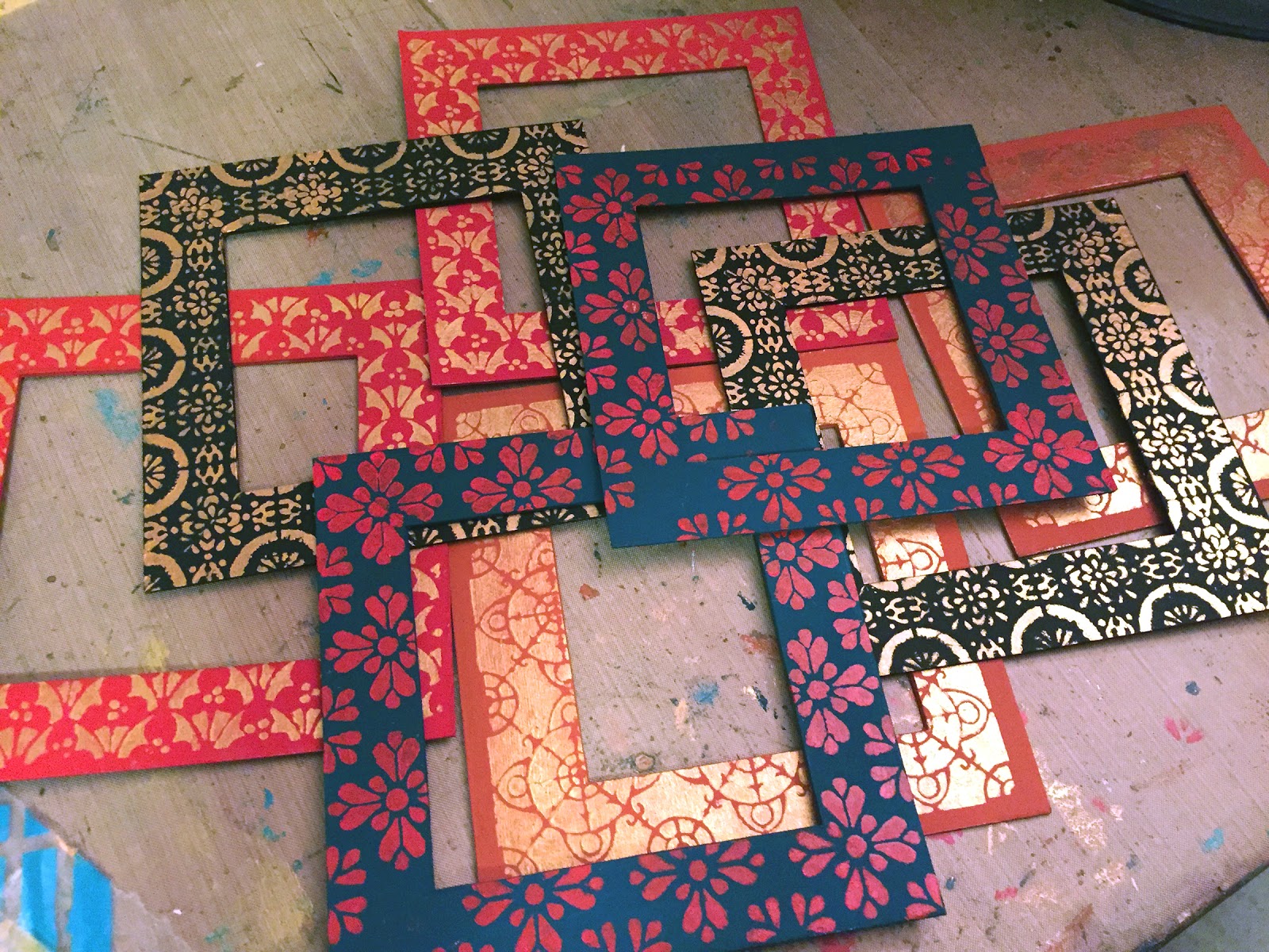 StencilGirl Talk: Gwen's Gems: Stenciled ICE Resin Paper Art Journal