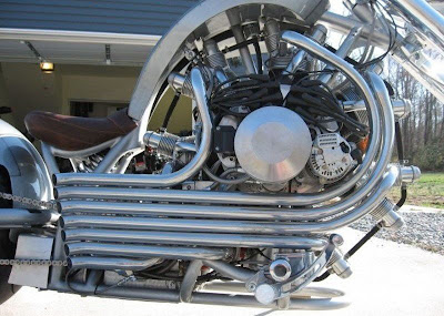 Top World News: Motorcycle with a radial engine