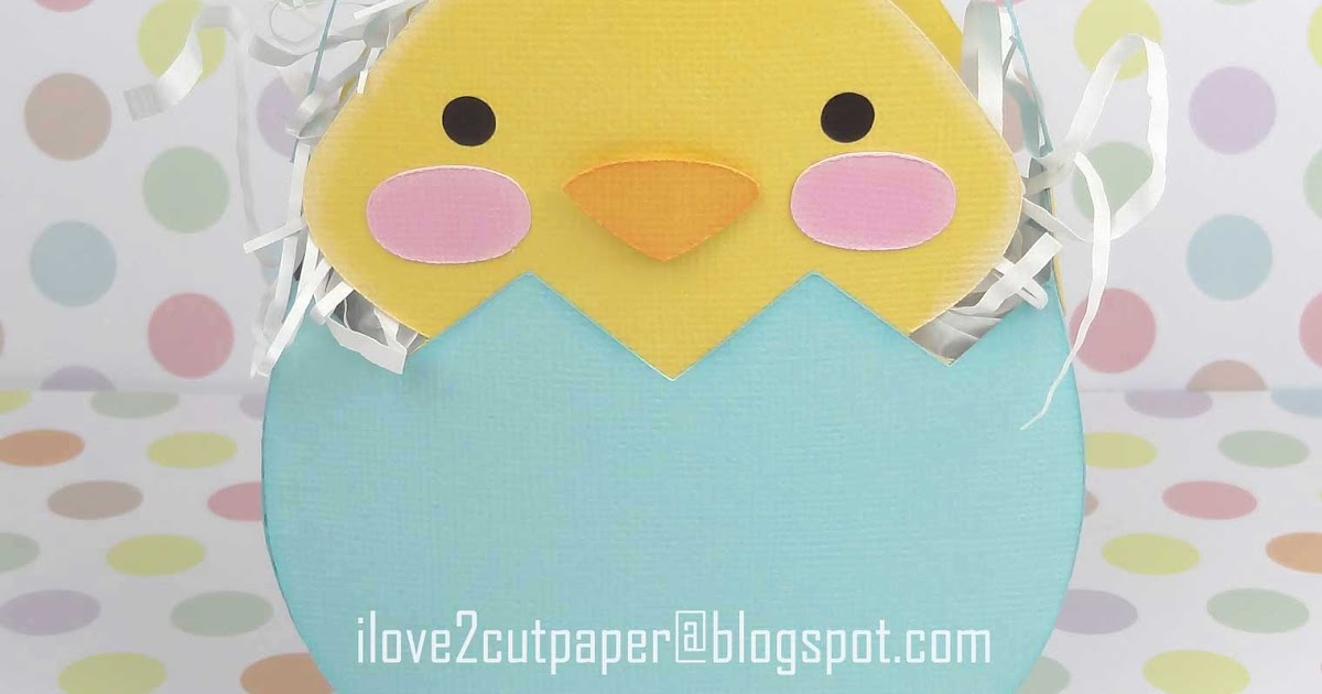 i love 2 cut paper: Easter Chick Gift Bag