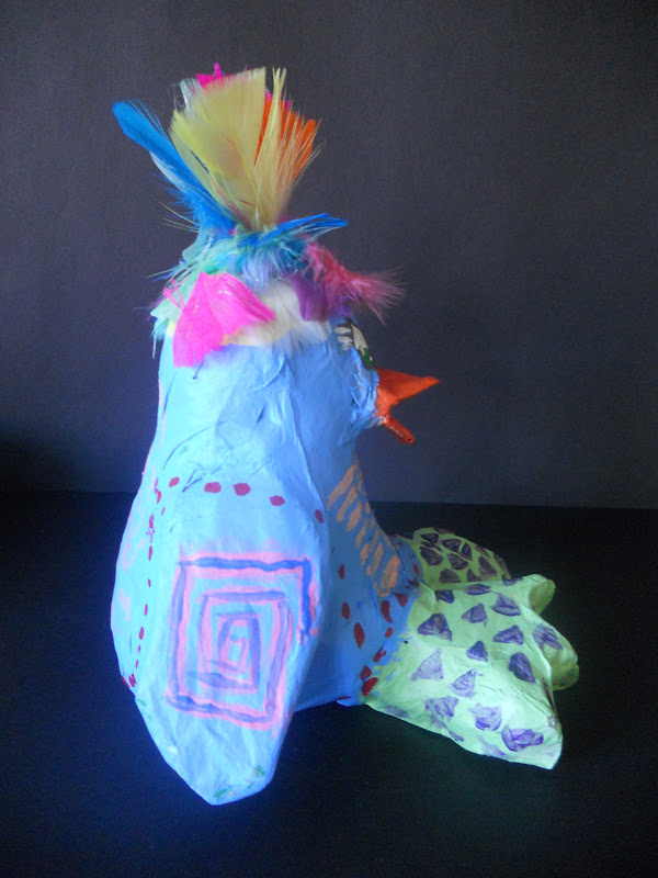 Electrick Canvas: Paper Mache: Mrs. Charles 6th Grade Class