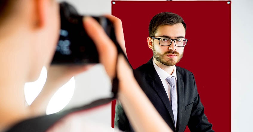 Retractable Photo Backdrops: Cloth Photo ID Backdrops