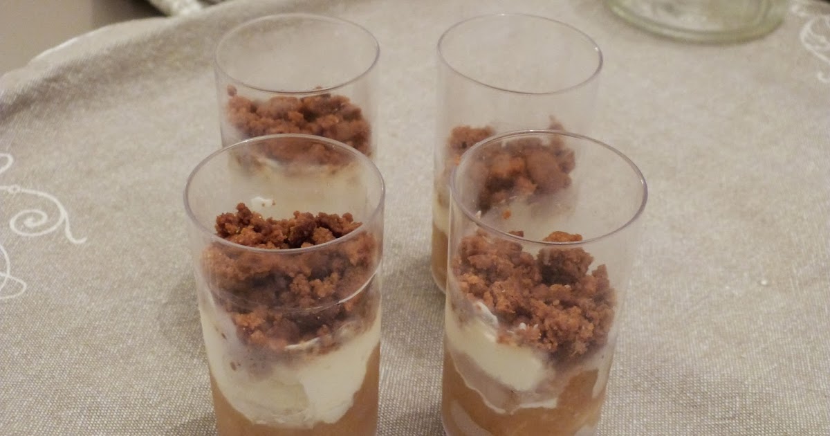 Dans la cuisine d'Hilary: Verrine pomme-ananas et crumble de spéculoos ...