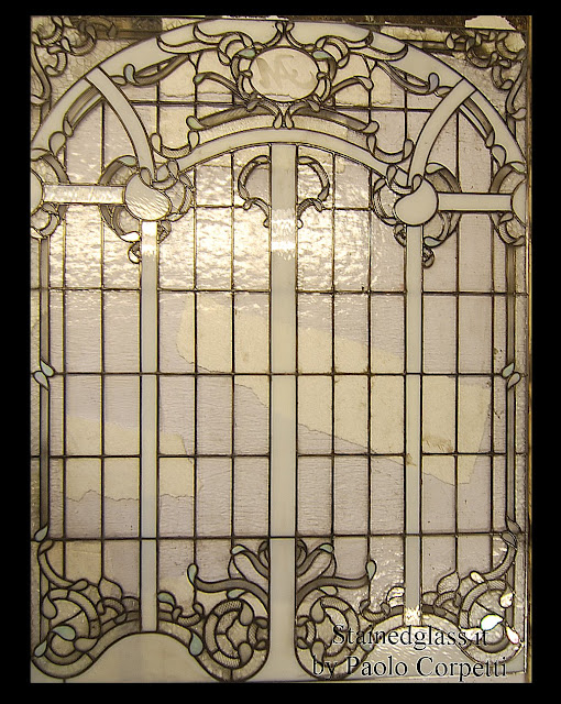 Vetrate Artistiche Roma by Paolo Corpetti: Vetrata Bianca rilegata a piombo