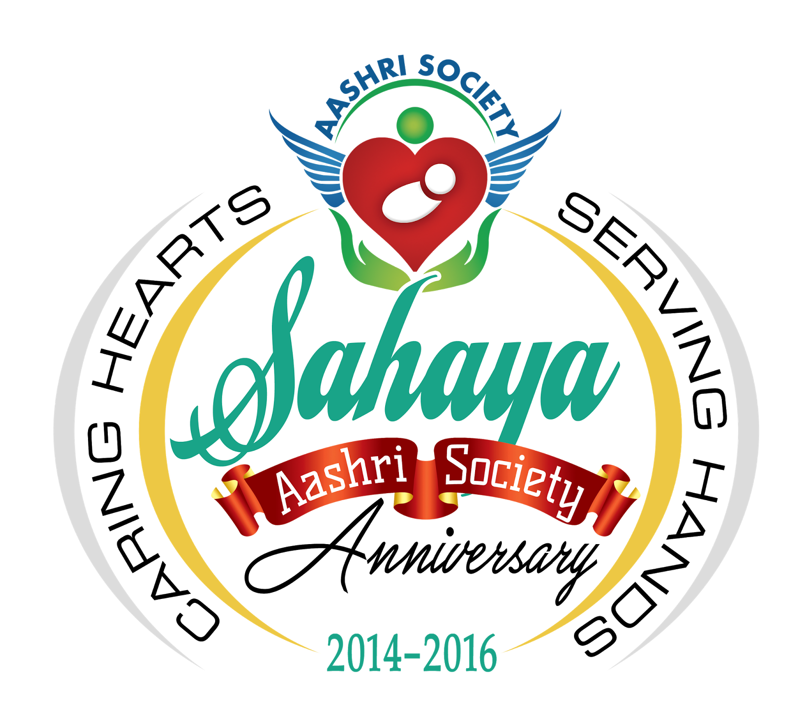 aashri society 2nd anniversary celebrations png logo design | naveengfx