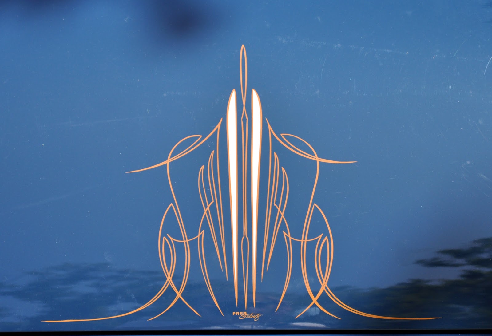 cool pinstriping from the LA Roadster Show - old car nation