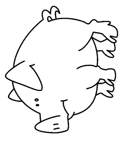 Planse de colorat si fise pentru copii: PORCUL - PLANSE de colorat cu ...