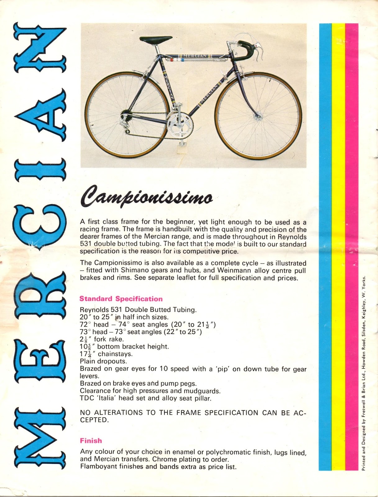 The Retrogrouch: Throwback Thursday: 1970s Mercian Catalog