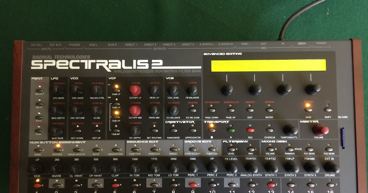 MATRIXSYNTH: Radikal Technologies Spectralis 2 Sequencer, Drum Machine ...