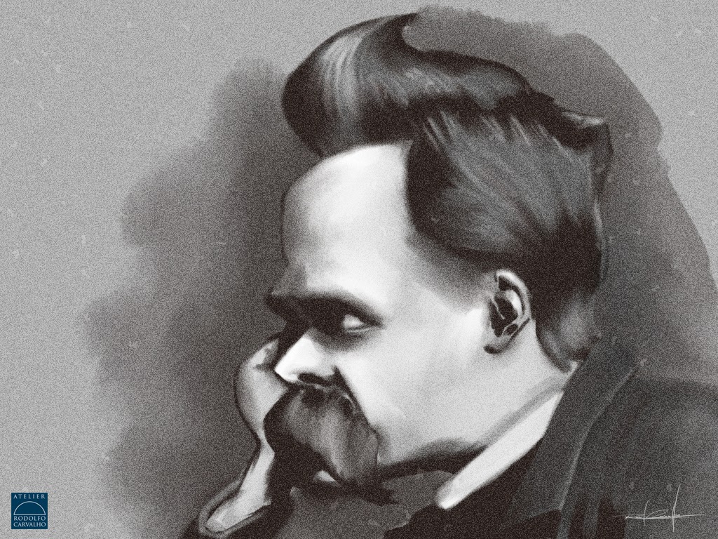 Atelier Rodolfo Carvalho: Caricatura - Friedrich Nietzsche