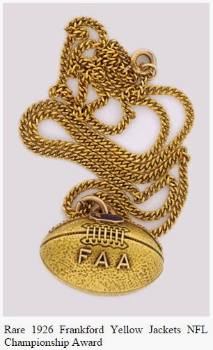 Philly & Stuff: Frankford Yellow Jackets 1926 NFL Football Champions ...