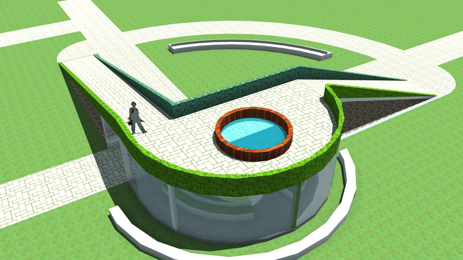 rendering sketchup terbaik dengan SU Podium dan Podium Walker | DURSTUDIO