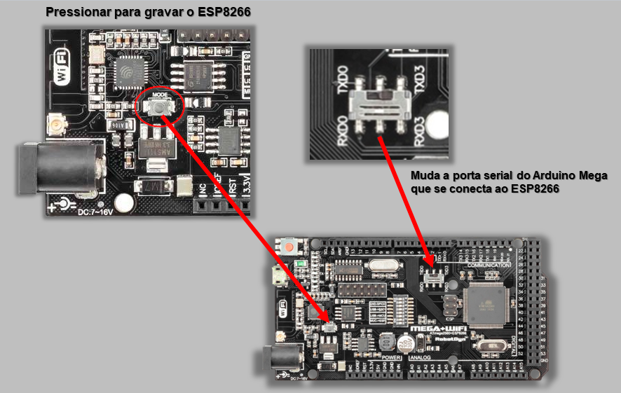 Arduino Mega com WiFi Embutido ESP8266 - Fernando K Tecnologia