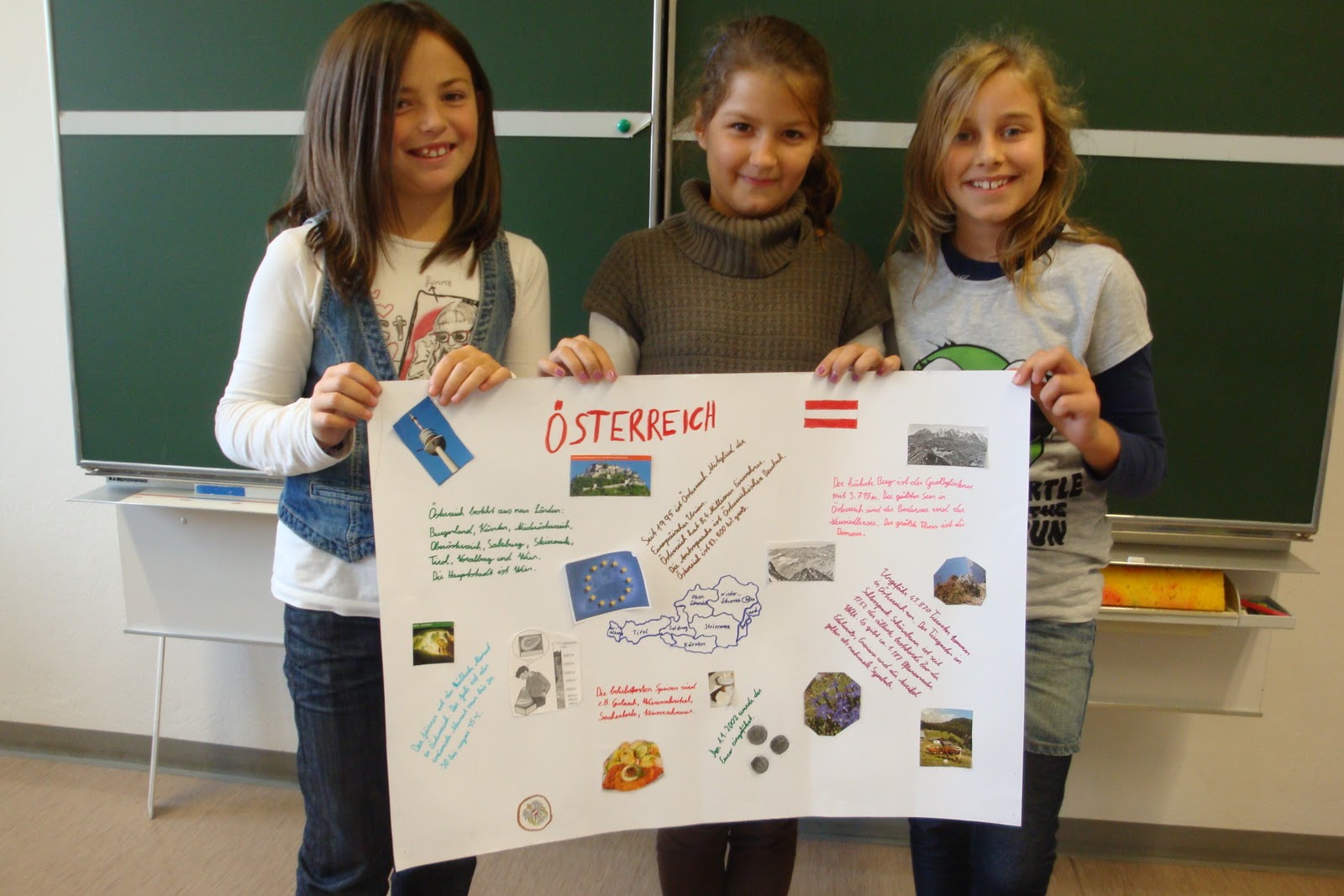 Kunterbuntes Schuljahr 4a: Die coolen Präsentationen