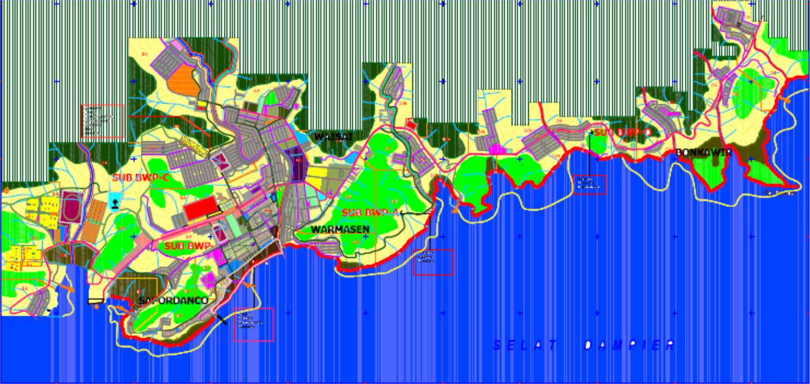 Geografis Distrik Kota Waisai - DISTRIK KOTA WAISAI