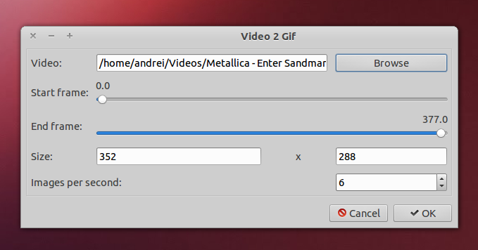 Easily Create Animated GIF Images From Videos With Video2Gif ~ Web Upd8 ...