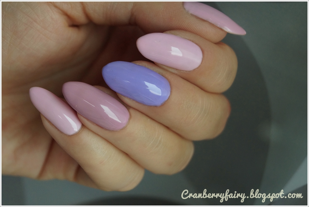 Cranberry Fairy: Hybrydy w kolorach różu - Semilac + Bling