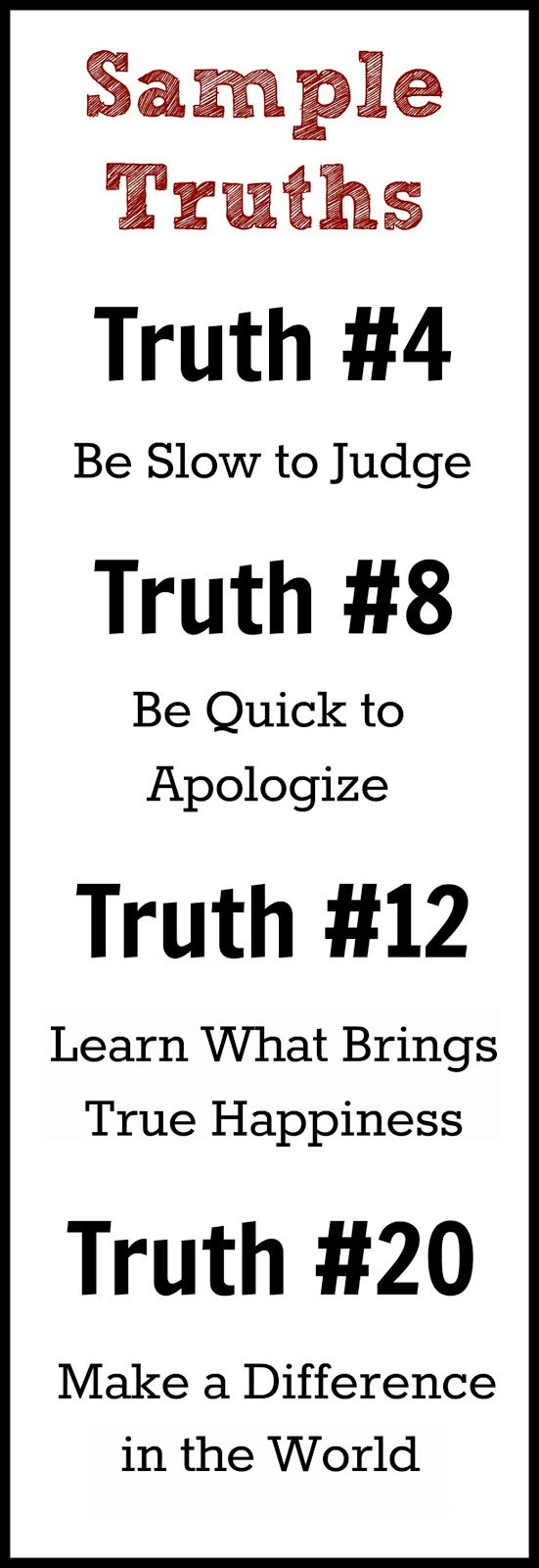 Brandi Raae: Ed Douglas Publications: 25 Truths {Schoolhouse Crew Review}