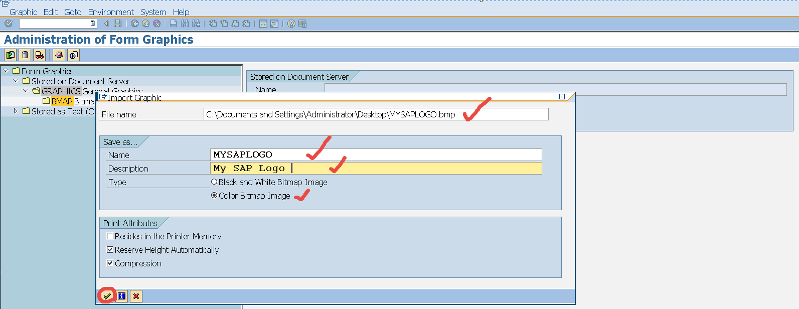 TECHSAP : 7. Smartform : Displaying a logo on a Smartform Window
