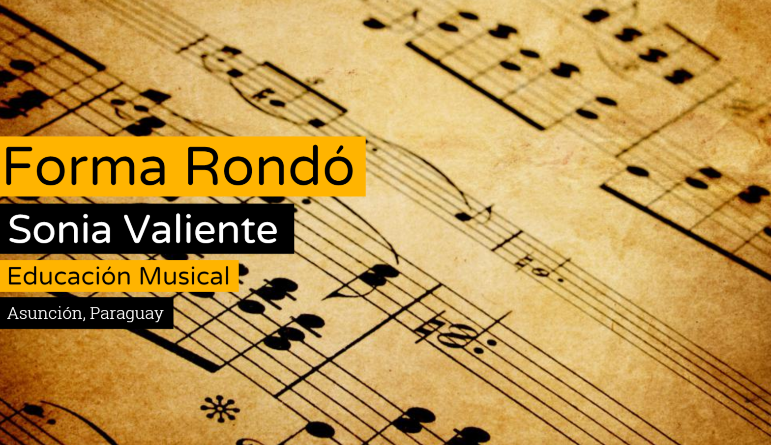 Tempo Di Teoria: Forma Rondó