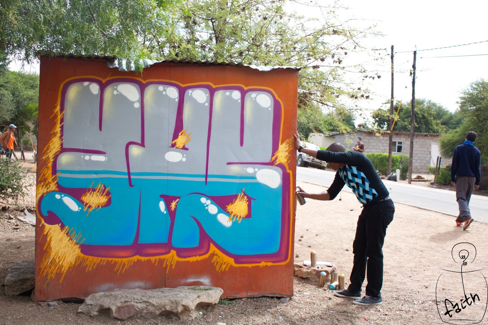 Faith In A Jar: Arts For Change Graffiti In Old Naledi